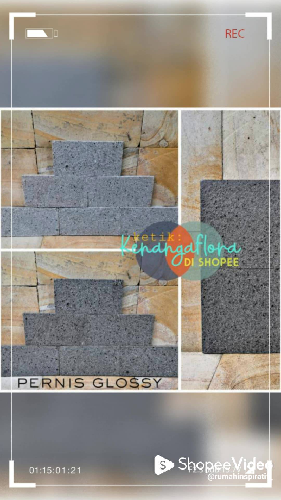 Batuan Alam Andesit dengan Bintik Bakar Rata | Shopee Video Indonesia