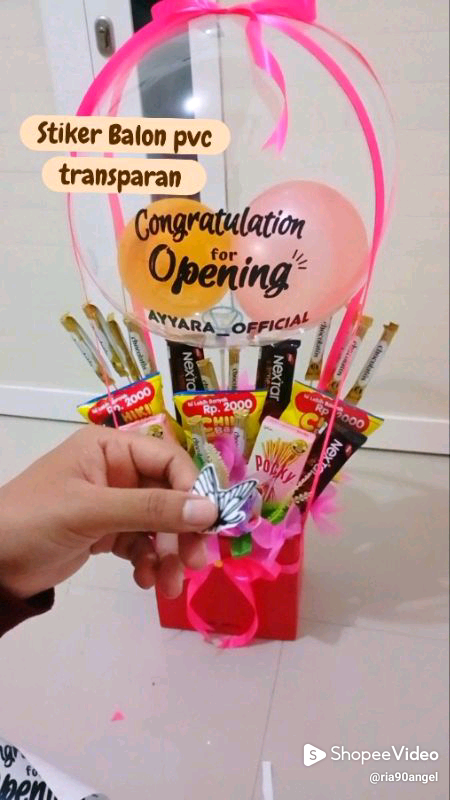 stiker balon PVC transparan | Shopee Video Indonesia