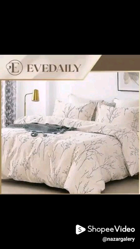 Bedcover Full Set Sprei - Halia Cream - 90x200 - 200x200 - Summersun09 ...