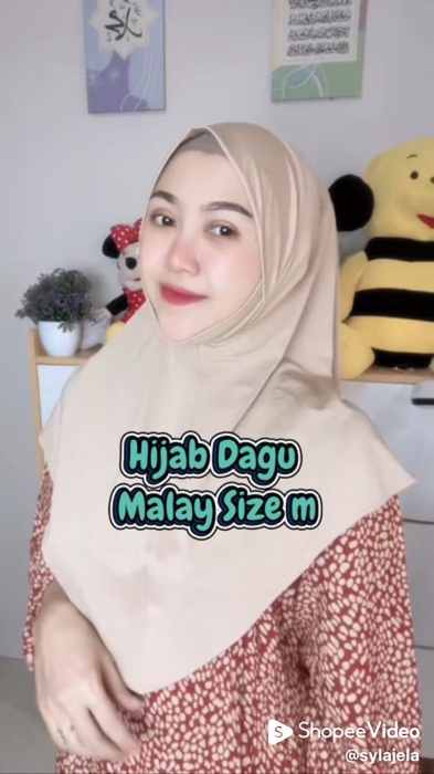 Hijab dagu Malay size M#trending#hijabmalay#hijabdagu#hijabbergo#GratisOngkirRP0 | Shopee Video ...