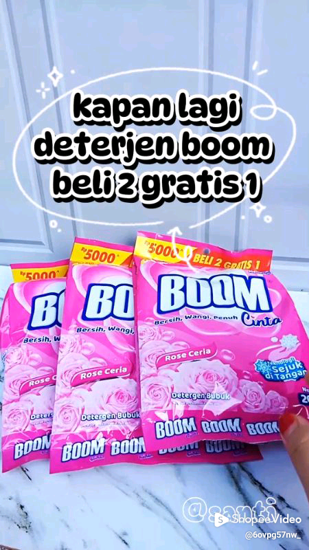 deterjen Boom beli 2 gratis 1#SpillRacunShopee | Shopee Video Indonesia