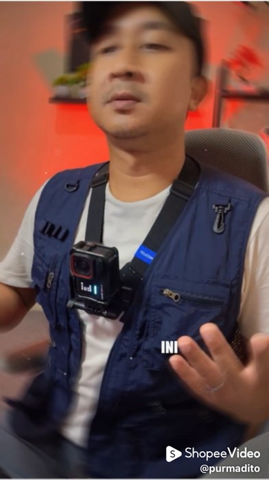 strap / holder dada bisa untuk HP dan action cam, lengkap dalam paket ...