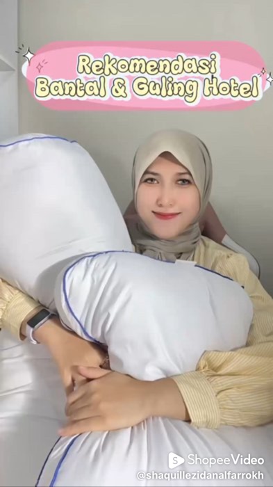 Ciptakan tidur yang nyenyak dan relax dengan bantal dan guling premium hotel ini | Shopee Video ...